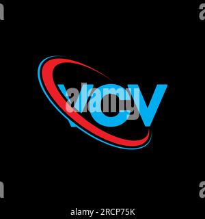 VCV circle letter logo design with circle and ellipse shape. VCV ...