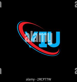 VIU logo. VIU letter. VIU letter logo design. Initials VIU logo linked ...