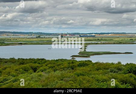 A View Over Cliffe Pools in Kent Stock Photo - Alamy
