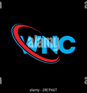 WNC logo. WNC letter. WNC letter logo design. Initials WNC logo linked ...