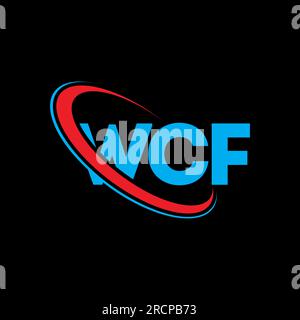 WCF logo. WCF letter. WCF letter logo design. Initials WCF logo linked ...