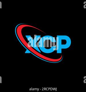 XCP logo. XCP letter. XCP letter logo design. Initials XCP logo linked ...
