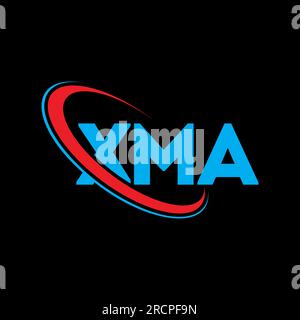 XMA logo. XMA letter. XMA letter logo design. Initials XMA logo linked ...