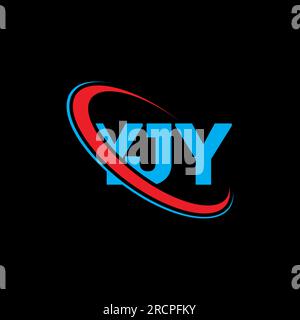 YJY circle letter logo design with circle and ellipse shape. YJY ...