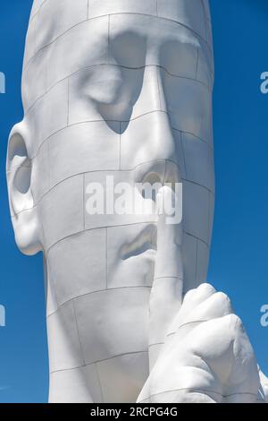 Water Soul Sculpture in Newport, Jersey City, New Jersey, USA Stock ...