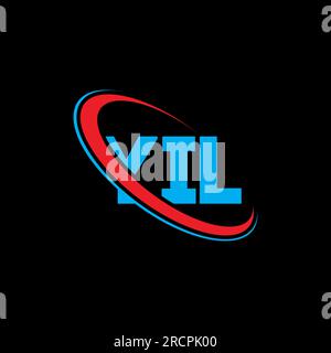YIL circle letter logo design with circle and ellipse shape. YIL ...