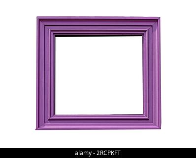 purple frame isolated on white background Stock Photo - Alamy
