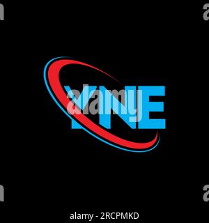 YNE logo. YNE letter. YNE letter logo design. Initials YNE logo linked ...