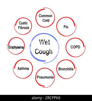 Eight Causes of Wet Cough Stock Photo - Alamy