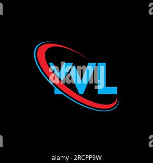YVL circle letter logo design with circle and ellipse shape. YVL ...