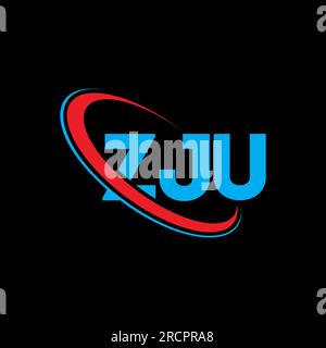 ZJU circle letter logo design with circle and ellipse shape. ZJU ...