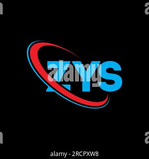 ZYS circle letter logo design with circle and ellipse shape. ZYS ...