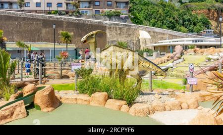 Pirates Cove & Jurassic Bay Adventure Golf, Shanklin beach promenade ...