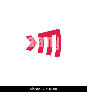 letter m motion run arrow simple logo vector Stock Vector Image & Art ...