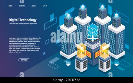 Computation of big data center, information processing, database ...