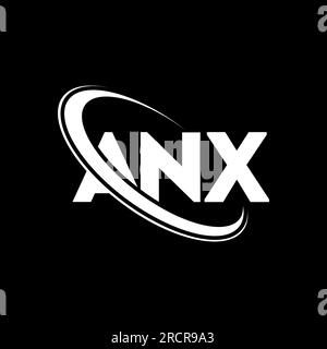 ANX logo. ANX letter. ANX letter logo design. Initials ANX logo linked ...