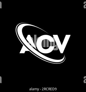 ACV logo. ACV letter. ACV letter logo design. Initials ACV logo linked ...