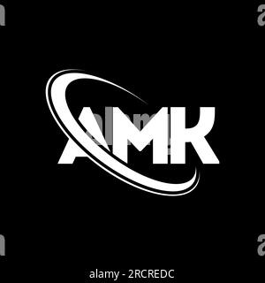 Minimal Business logo for Alphabet AMK - Initial Letter A, M and K ...