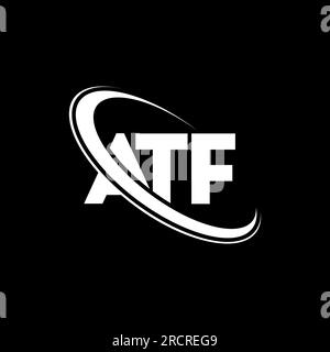 ATF logo. ATF letter. ATF letter logo design. Initials ATF logo linked with circle and uppercase ...