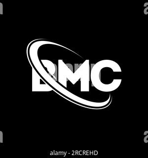 BMC circle letter logo design with circle and ellipse shape. BMC ...