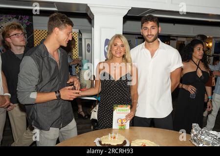 Jonah Naidus, Ruth Katz and Jordan Naidus attends Ruth Katz and Katlean ...