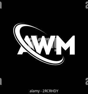AWM logo. AWM letter. AWM letter logo design. Initials AWM logo linked ...