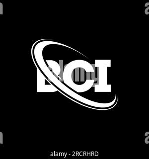 BCI circle letter logo design with circle and ellipse shape. BCI ...