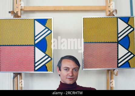Roy Lichtenstein (1923 - 1997) American pop artist. During the 1960s, along with Andy Warhol ...