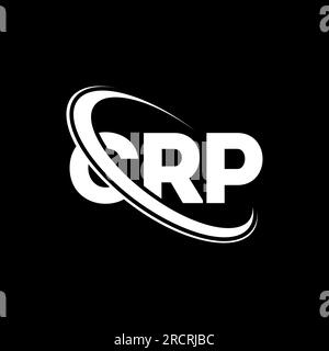 CRP circle letter logo design with circle and ellipse shape. CRP ...