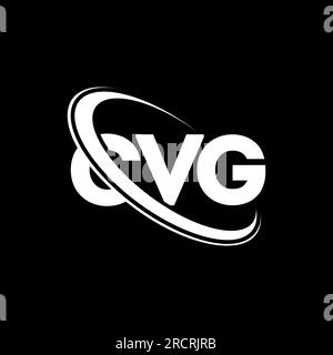CVG circle letter logo design with circle and ellipse shape. CVG ...