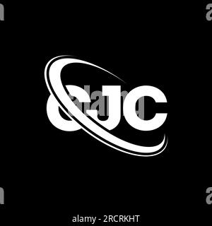 CJC circle letter logo design with circle and ellipse shape. CJC ...