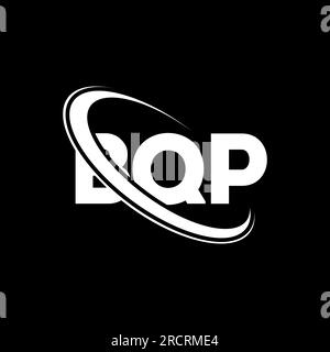 BQP circle letter logo design with circle and ellipse shape. BQP ...