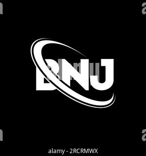 BNJ logo. BNJ letter. BNJ letter logo design. Initials BNJ logo linked ...