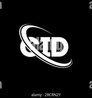 CID circle letter logo design with circle and ellipse shape. CID ...