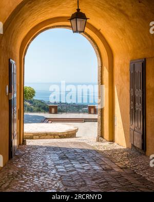 Scenic sight in Maranola, small village overlooking Gaeta gulf ...