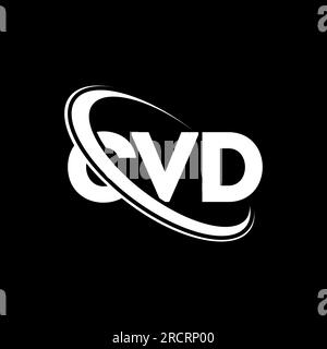 CVD circle letter logo design with circle and ellipse shape. CVD ...