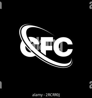 CFC circle letter logo design with circle and ellipse shape. CFC ...