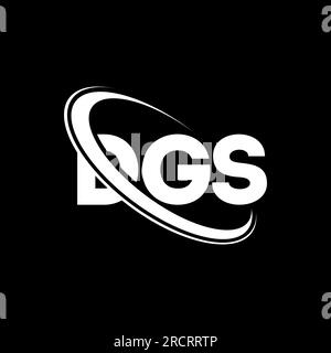 DGS circle letter logo design with circle and ellipse shape. DGS ...
