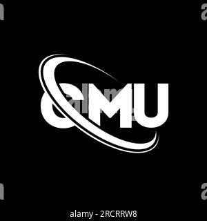 CMU circle letter logo design with circle and ellipse shape. CMU ...