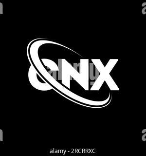 CNX logo. CNX letter. CNX letter logo design. Initials CNX logo linked ...