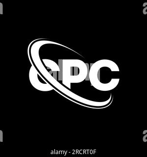 CPC circle letter logo design with circle and ellipse shape. CPC ...
