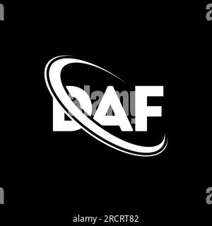 DAF logo. DAF letter. DAF letter logo design. Initials DAF logo linked ...