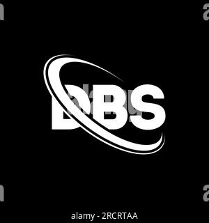 DBS circle letter logo design with circle and ellipse shape. DBS ...