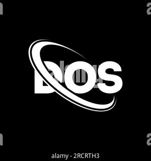 DOS logo. DOS letter. DOS letter logo design. Initials DOS logo linked ...