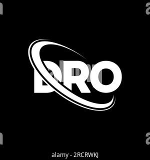 DRO logo. DRO letter. DRO letter logo design. Initials DRO logo linked ...