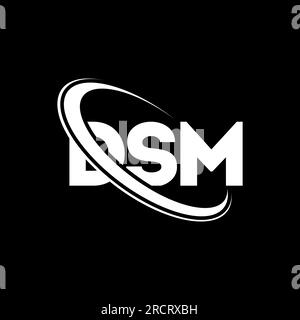 DSM logo. DSM letter. DSM letter logo design. Initials DSM logo linked ...