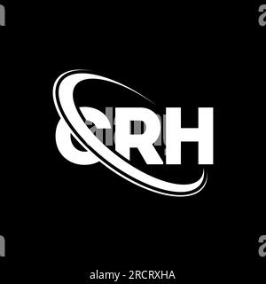 CRH logo. CRH letter. CRH letter logo design. Initials CRH logo linked ...