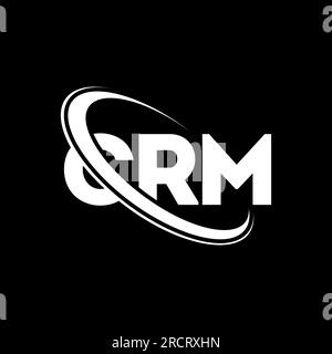 CRM logo. CRM letter. CRM letter logo design. Initials CRM logo linked ...