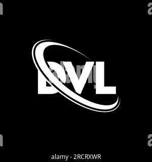 DVL circle letter logo design with circle and ellipse shape. DVL ...