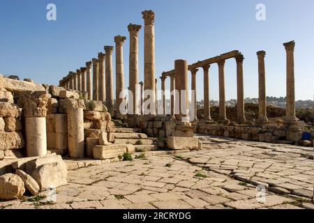 Street of the Columns, Jerash, Gerasa, archaeological site, Amman ...